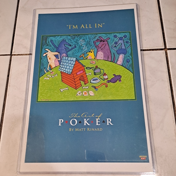 Matt Linard | Wall Decor | The Art Of Poker Matt Linard Im All In ...
